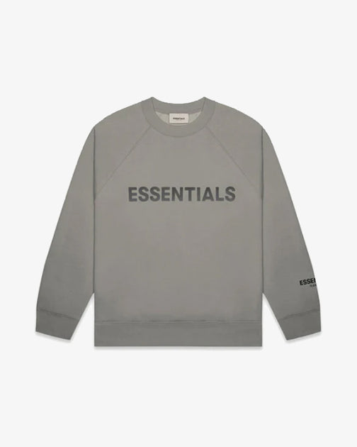 FOG ESSENTIALS FW20 SILICON APPLIQUE LOGO CEMENT CREWNECK – Secret ...