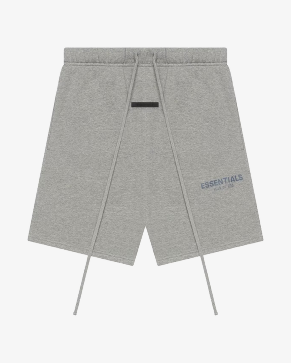 FOG ESSENTIALS SS21 REFLECTIVE LOGO HEATHER OATMEAL SHORTS – Secret ...
