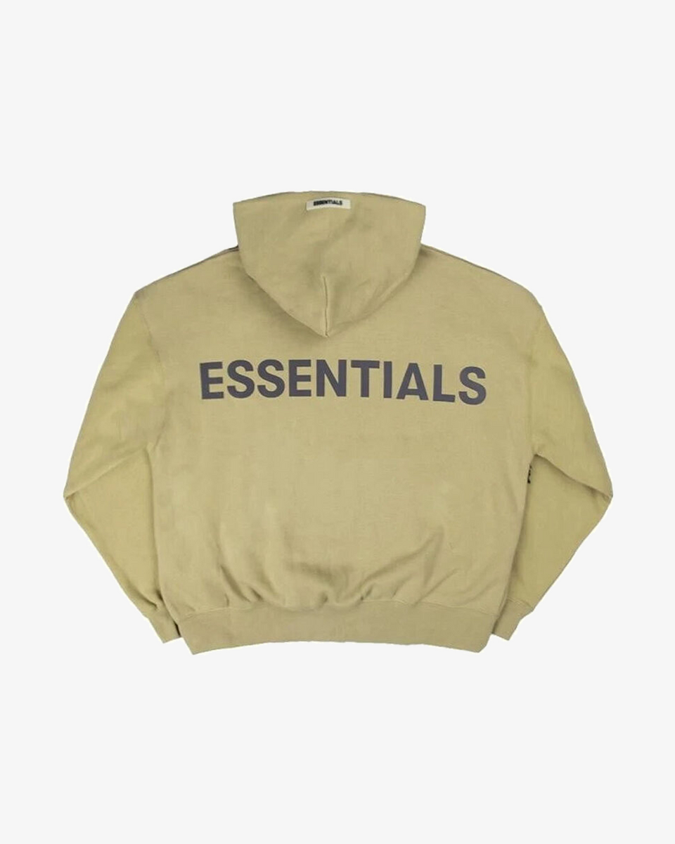 FOG ESSENTIALS 2019 REFLECTIVE LOGO BEIGE HOODIE – Secret Sneaker Store ...