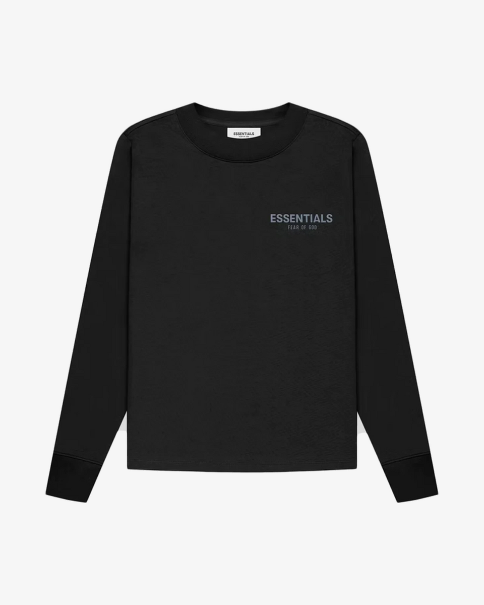 FOG ESSENTIALS FW21 CHEST REFLECTIVE LOGO BLACK LONG SLEEVE (NEW ...