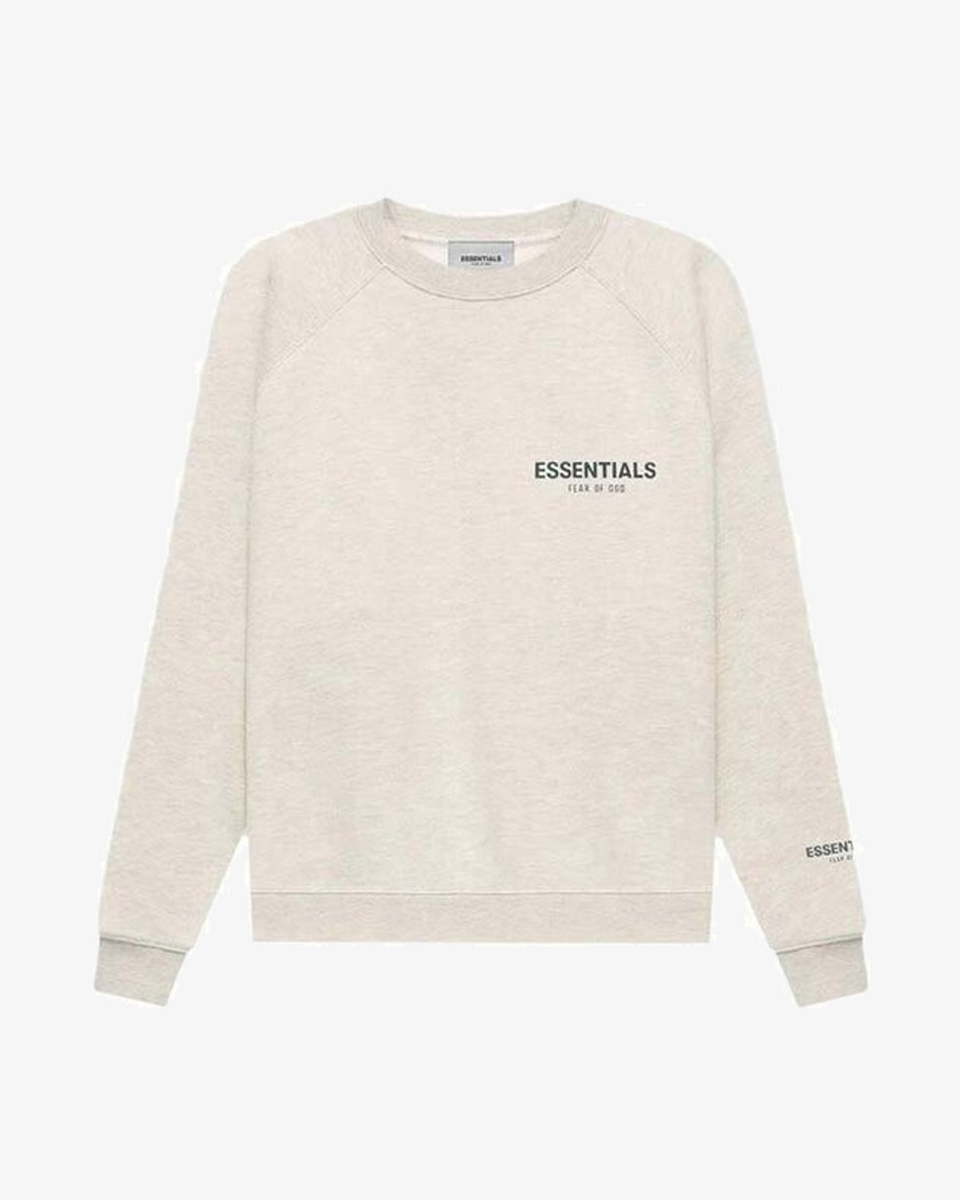 FOG ESSENTIALS FW21 CHEST LOGO OATMEAL CREWNECK – Secret Sneaker Store ...