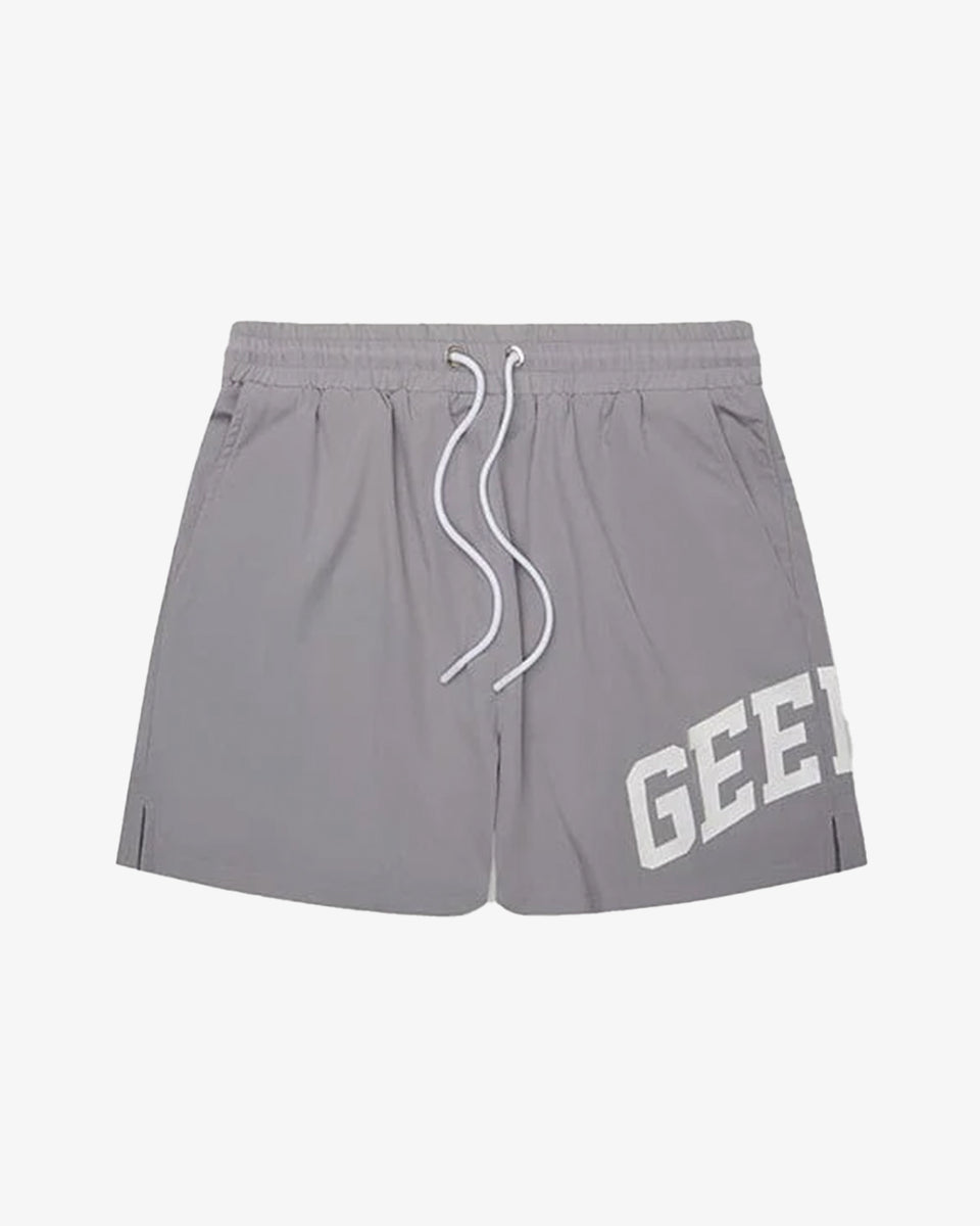 GEEDUP TEAM LOGO SWIM SHORTS GREY WHITE – Secret Sneaker Store Online