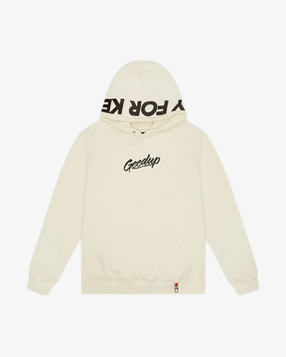 GEEDUP PFK SCRIPT LOGO CREAM HOODIE – Secret Sneaker Store Online