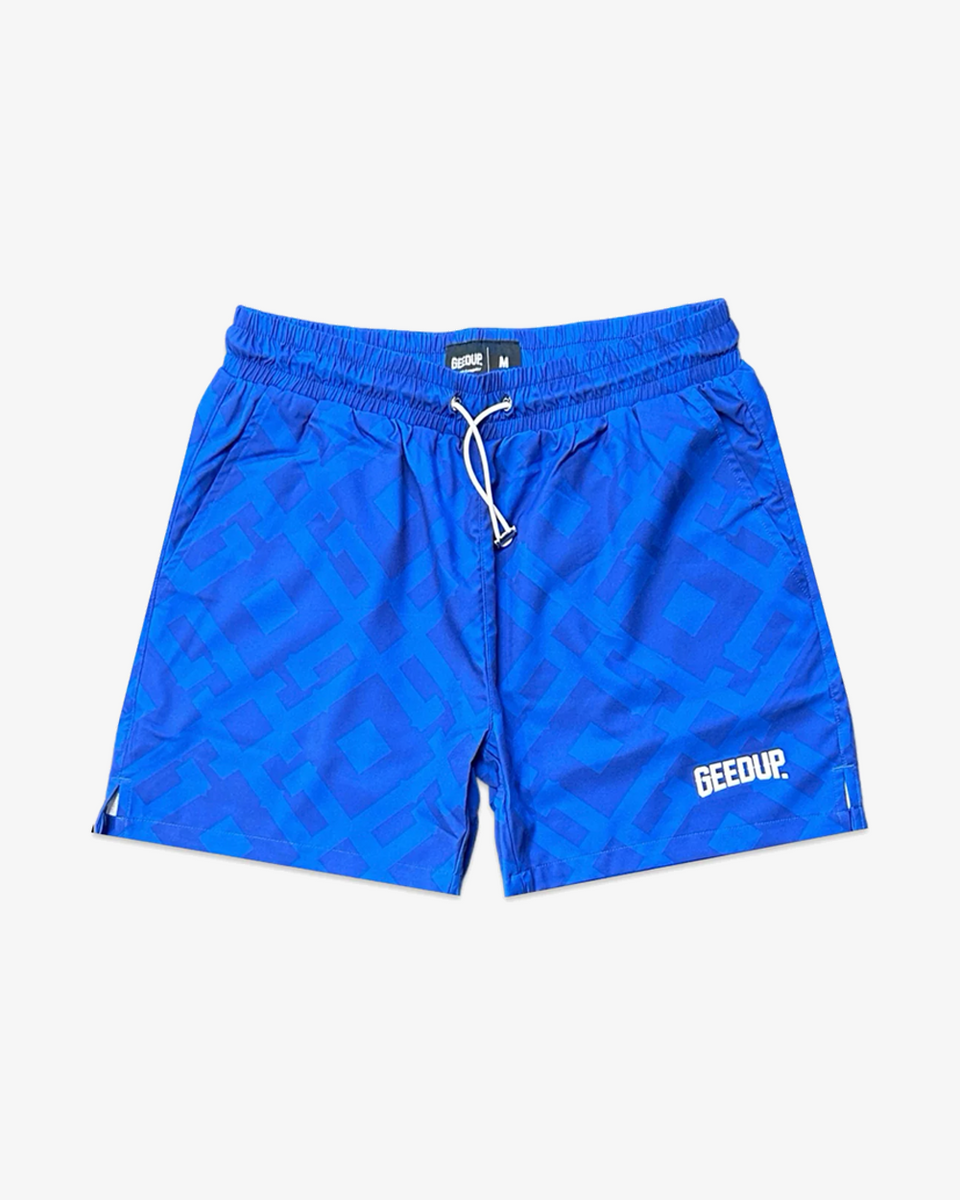 GEEDUP G MONOGRAM SWIM SHORTS ROYAL BLUE – Secret Sneaker Store Online