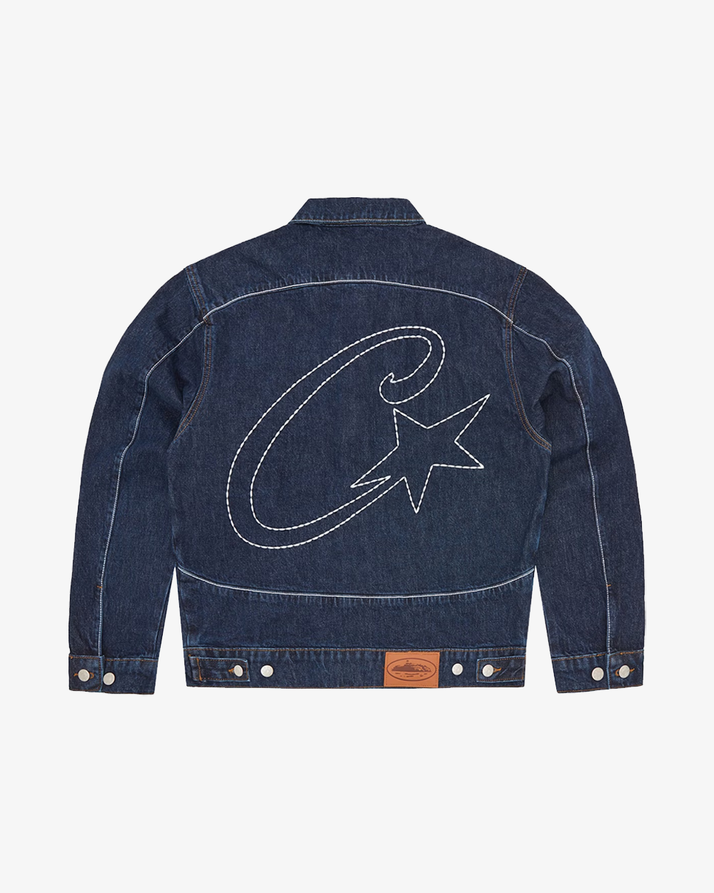 CORTEIZ C-STAR STITCH DOWN DENIM DARK WASH JACKET – Secret CORTEIZ C-STAR STITCH DOWN DENIM DARK WASH JACKET – Secret