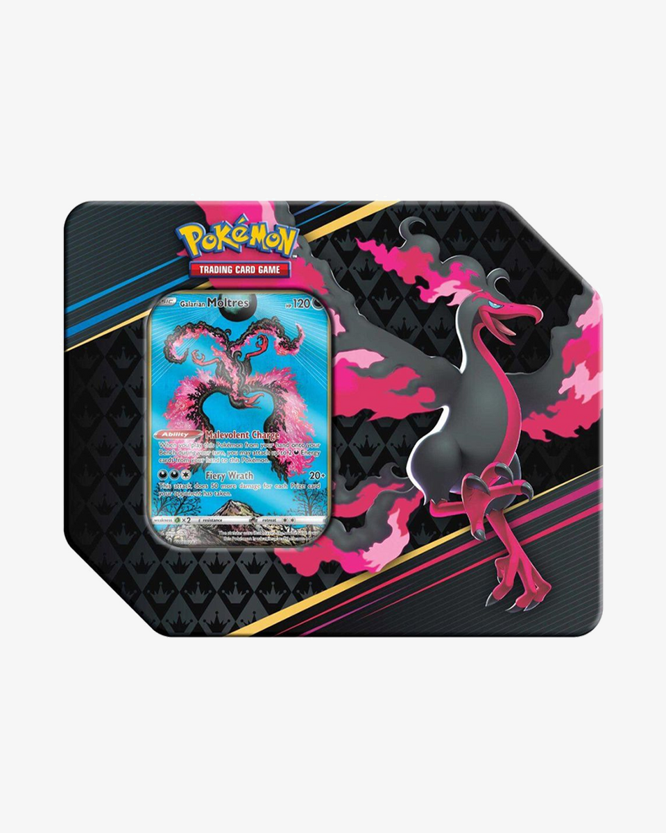 POKEMON TCG SWORD & SHIELD CROWN ZENITH TIN GALARIAN MOLTRES – Secret ...