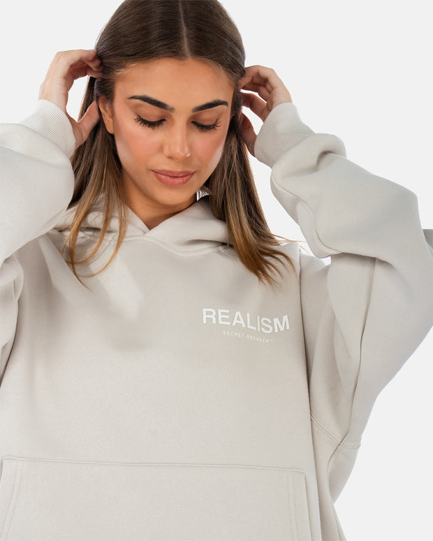 SSS REALISM BACK LOGO HOODIE WHEAT – Secret Sneaker Store Online