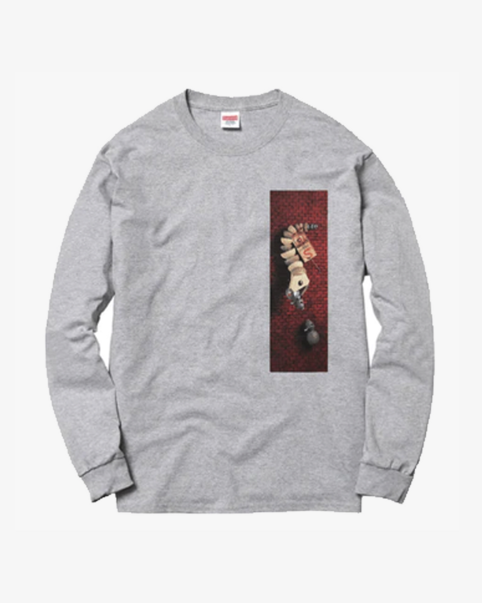 SUPREME RAT TRAP LONG SLEEVE TEE GREY - – Secret Sneaker Store Online